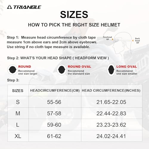 Snapklik.com : TRIANGLE Modular Motorcycle Helmets For Men Flip Up Full ...