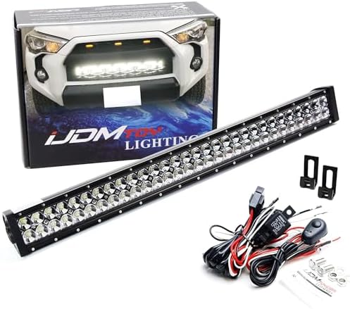 Amazon.com: iJDMTOY Behind Grille 30-Inch LED Light Bar Kit Compatible ...