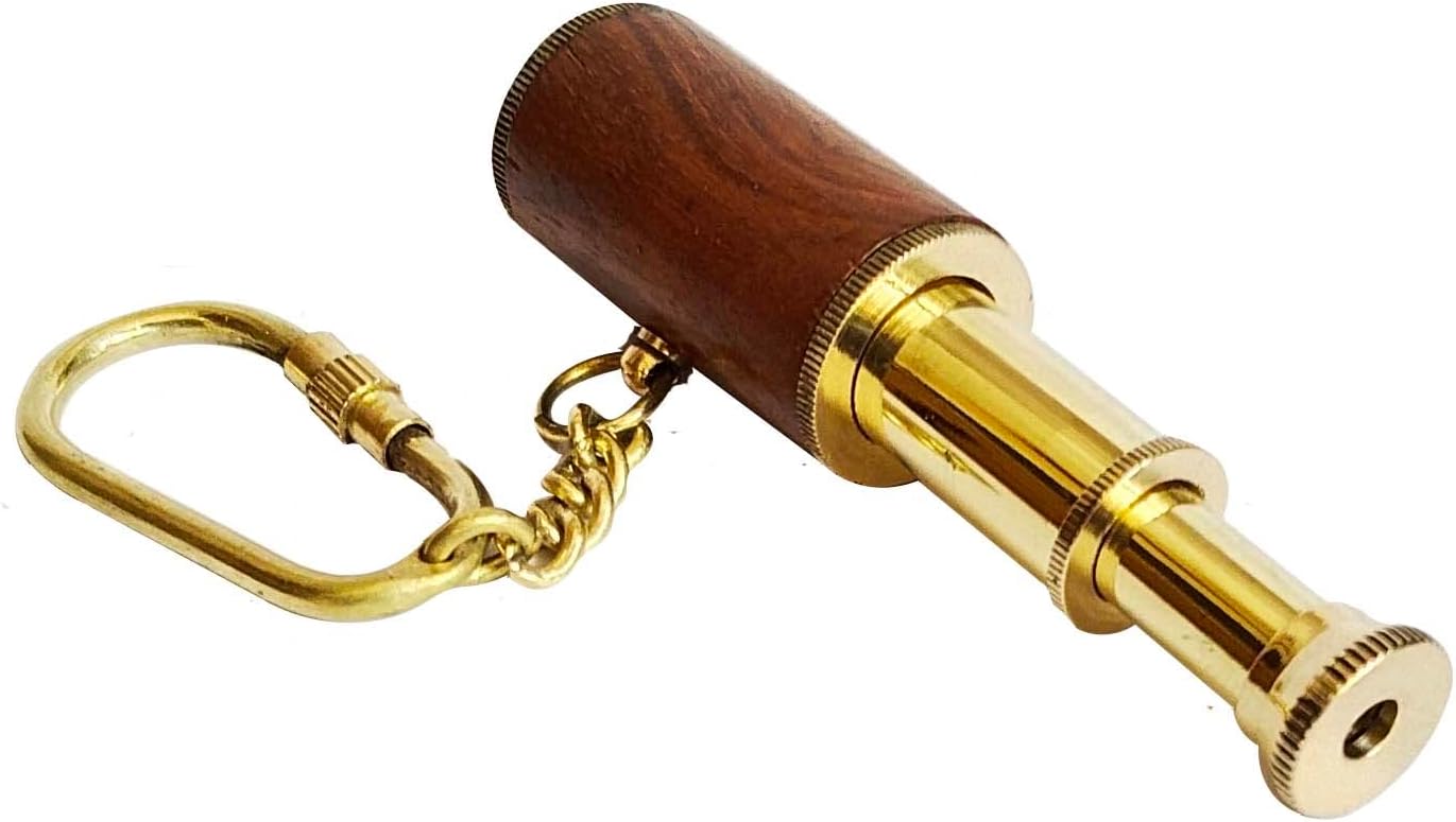 Amazon.com: QADEEM Brass Telescope Key Chain 3" Nautical Gift : Toys ...