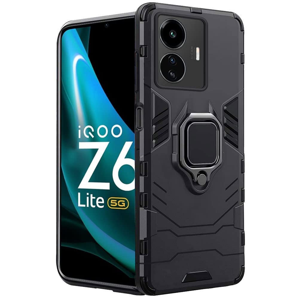 TheGiftKart Tough Armor Back Cover Case for iQOO Z6 Lite 5G Bumper ...
