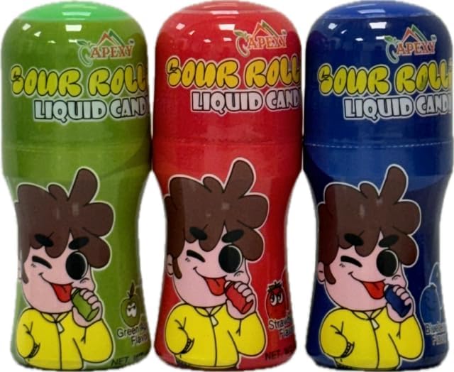 Amazon.com : Apexy Sweet & Sour Slime Rolling Liquid Licker Candy, Tik ...