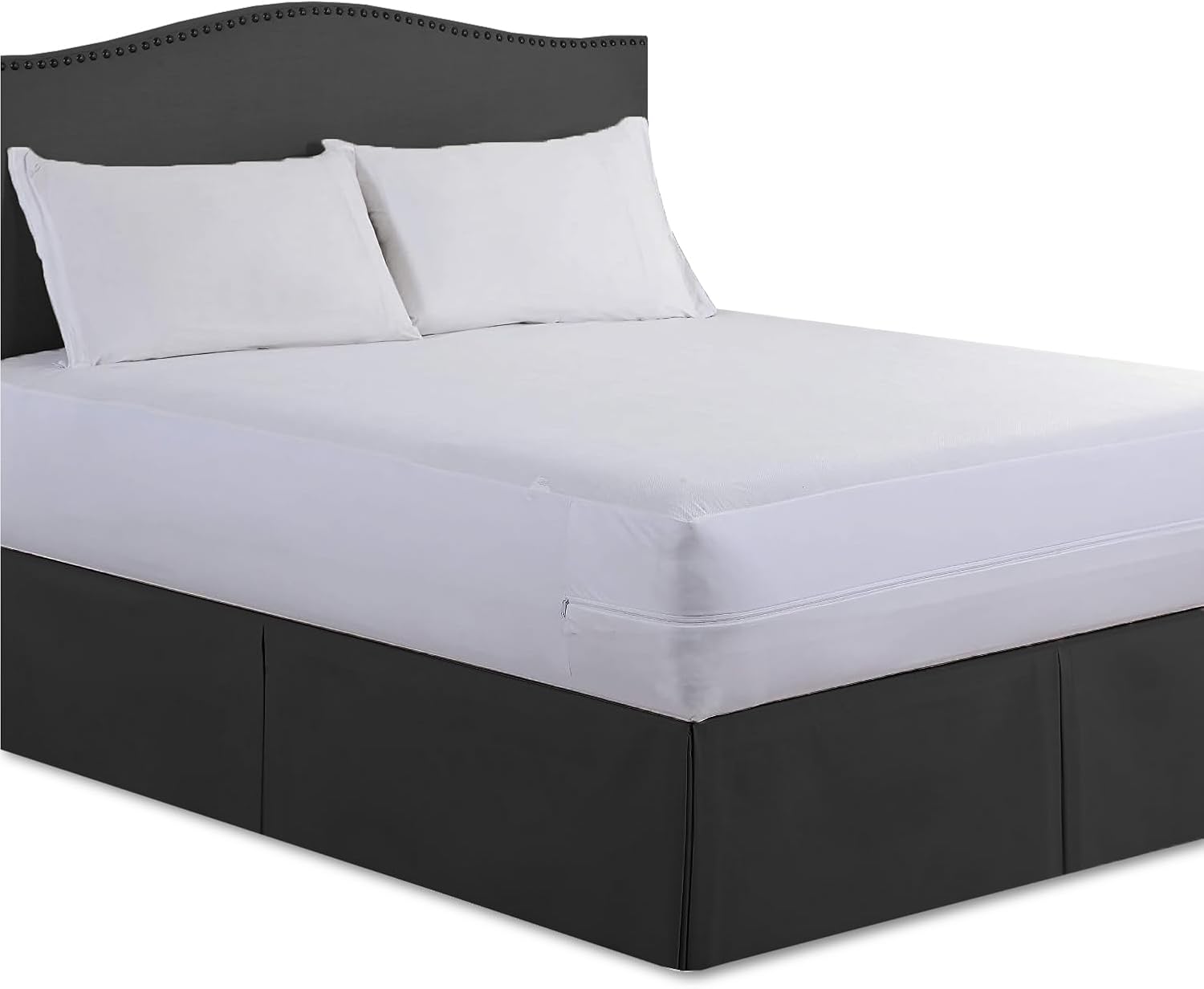 PIC Zippered Vinyl Bed Bug Proof Mattress Protector, Waterproof and ...