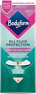 Bodyform Dailies All Fluid XL Panty Liners 20 Pack : Amazon.co.uk ...