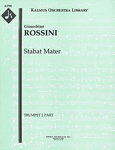 Amazon.com: Stabat Mater: Trumpet 2 part (Qty 2) [A2708]: Gioacchino ...