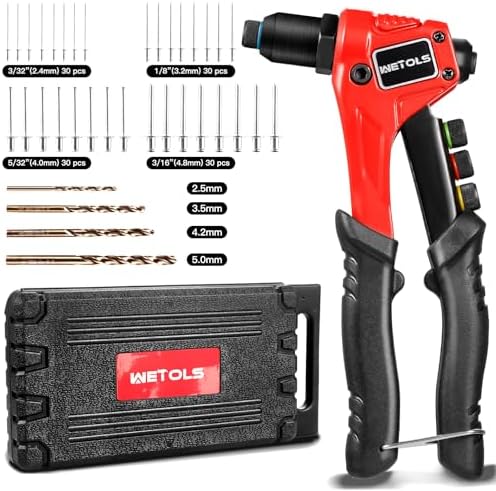 Amazon.com: Swpeet 41Pcs Poly Rivet Gun Set with 1Pcs Rivet Removal ...