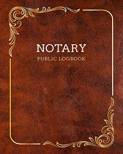 Notary Public Logbook: Vintage Old Leather Design, Notary Notebook ...