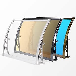 Amazon.co.jp: ZJIEX Roof Canopy Eve Rain Protector, Polycarbonate Patio ...