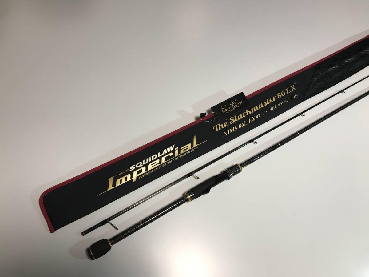 Amazon.co.jp: エバーグリーン ポセイドン スキッドロウ インペリアル NIMS-86L-EX スラックマスター86EX エギング : スポーツ＆アウトドア