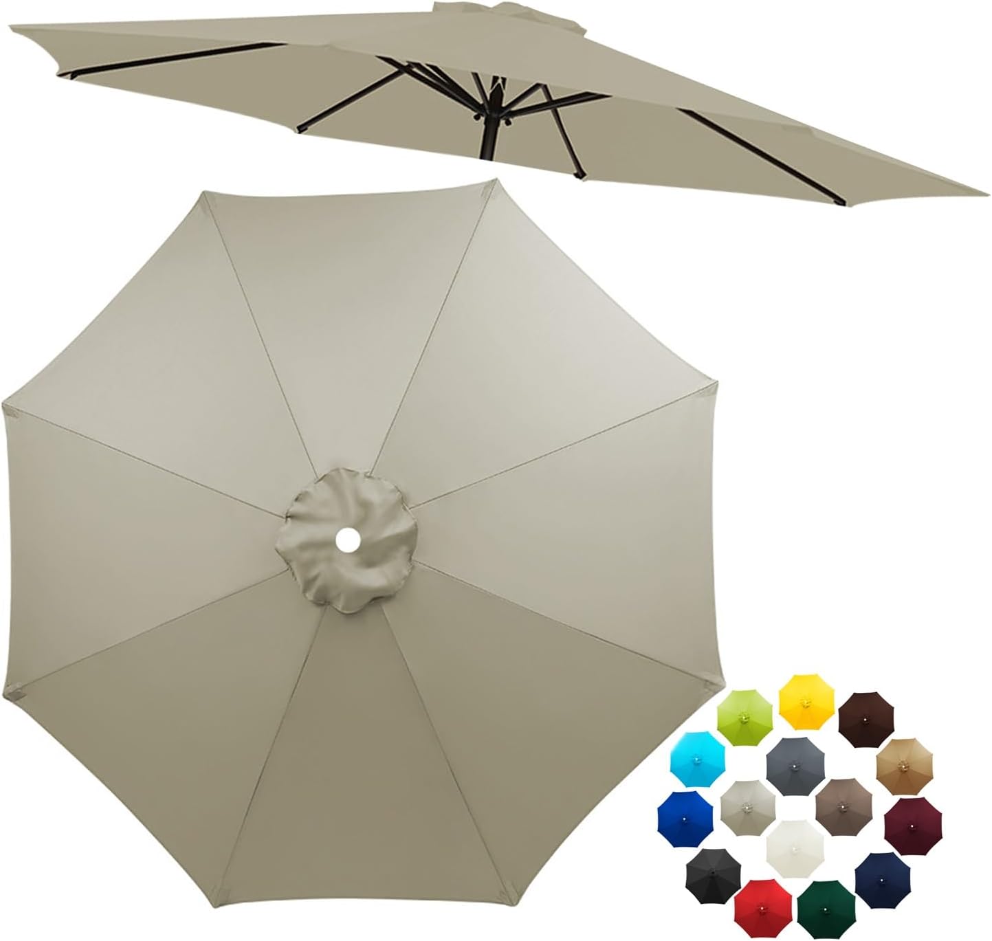 Amazon.com : LZXNFZY 6.6ft/7.5ft/9ft/10ft Replacement Umbrella Cover, 6 ...