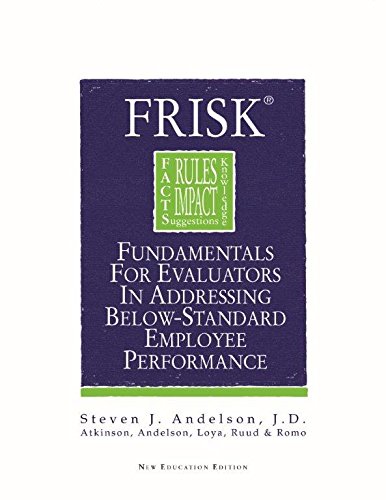 FRISK, Fundamentals for Evaluators in Addressing Below-Standard ...