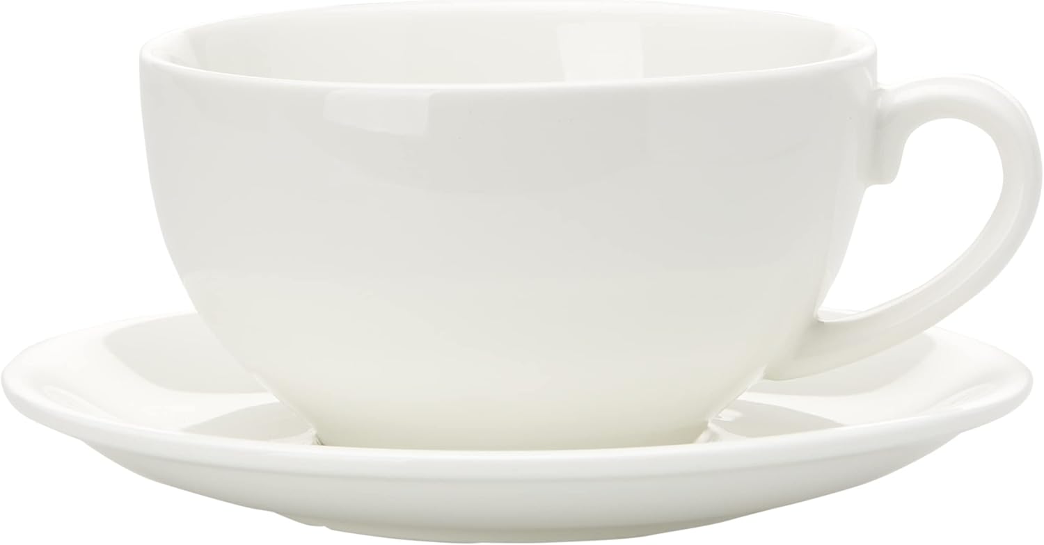 Maxwell & Williams White Basics Diamonds Tea Cup & Saucer Low 250ML ...