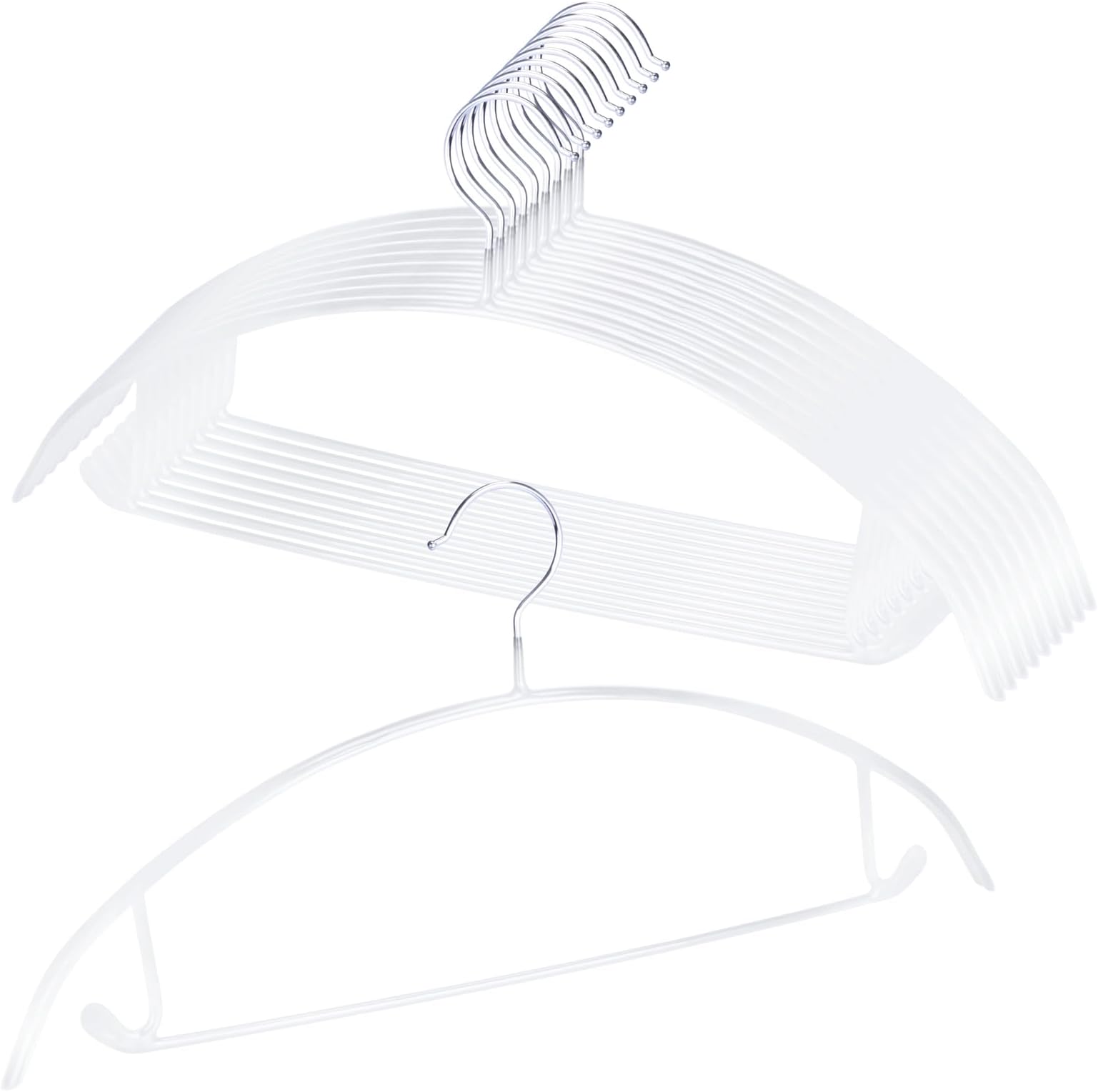 Amazon.co.jp: ハンガー かたくずれ防止 10本組 SEWEI 跡がつかないハンガー ハンガー すべらない 洗濯ハンガー はんがー ...