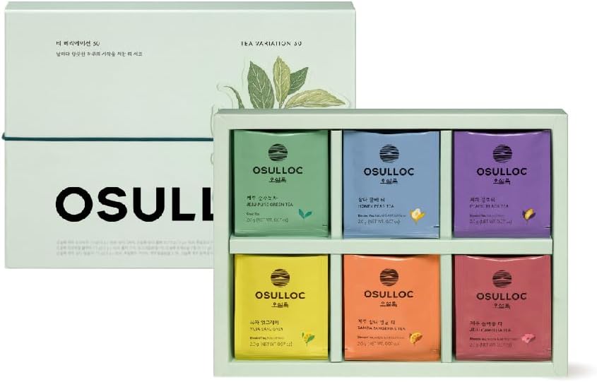 Amazon.com : OSULLOC TEA VARIATION 30 (30 count, 6 flavors x 5 ea ...