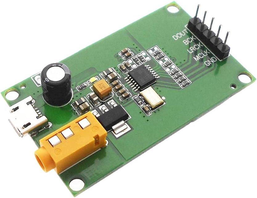 Amazon.com: Rakstore PCM1808 ADC AUX 3.5 Stereo Single-Ended Analog Audio to I2S IIS Digital ...