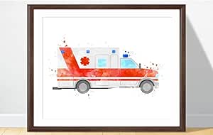 Amazon.com: Ara Step FIRE RESCUE POLICE & AMBULANCES Art Poster Prints ...