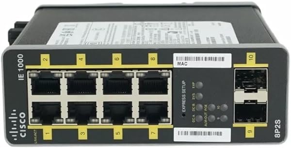 Cisco IE-1000-8P2S-LM 1000 Series Industrial Ethernet Switch (Renewed ...