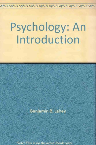 Psychology: An Introduction: Benjamin B. Lahey: 9780697065827: Amazon ...