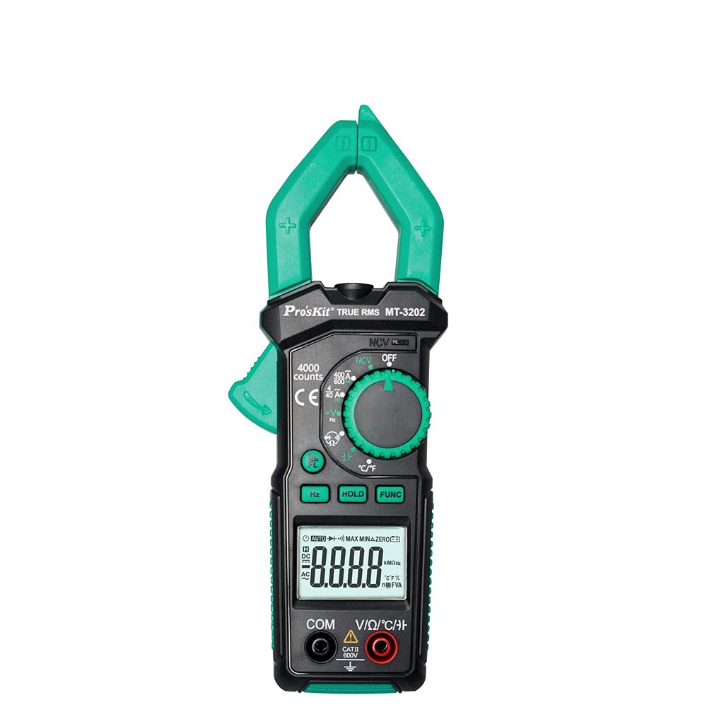 Pro'sKit tools solutions MT-3202 3-3/4 Digital Clamp Meter ACV ACA True ...