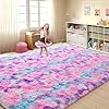 Amazon.com: Tepook Soft Rainbow Rug for Girls Room, Cute Fluffy Girls ...
