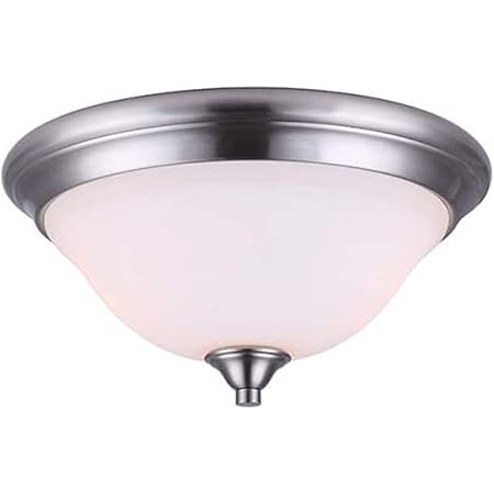 Amazon.com: CANARM IPL587A01BN Rue Single Pendant Light Brushed Nickel ...