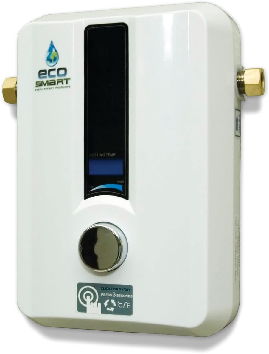 EcoSmart ECO 8 Tankless Water Heater, Electric, 8-kW - Quantity 1 & ECO ...