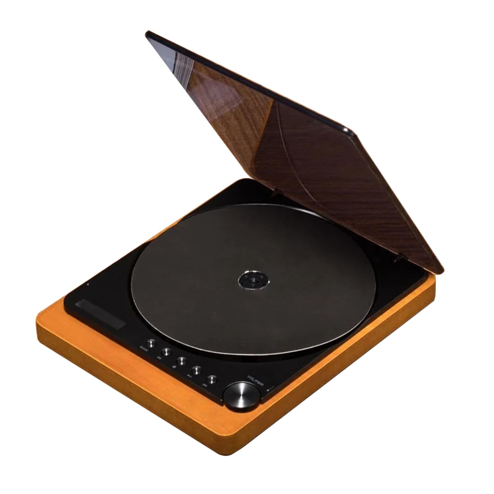 HMWOKPOT Vintage CD Player with Bluetooth 4.2&HiFi Speakers, Turntable ...