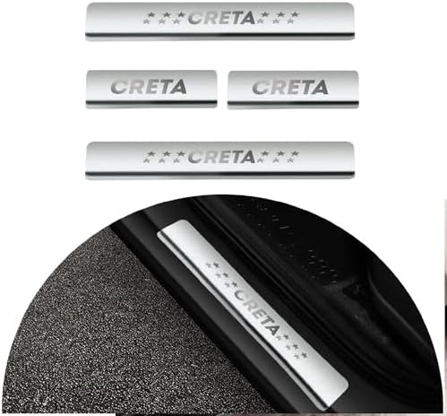 AutoMoto Stain Less Steel Silver Color Non-led Footstep Door Sill Plate ...