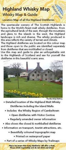Highland Whisky Map: Map Guide to the Highland Malt Whisky Distilleries ...