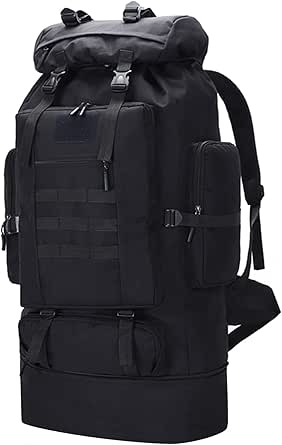 Vaupan Hiking Backpack, 100L Large Camping Backpack, Expandable ...