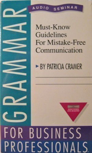 Grammar For Business Professionals: Patricia Cramer: 9780943066790 ...