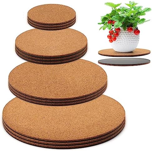 Amazon.com: 12-Piece 4-Size Cork Coasters, 4/6/8/10 Inch Mats, DIY ...