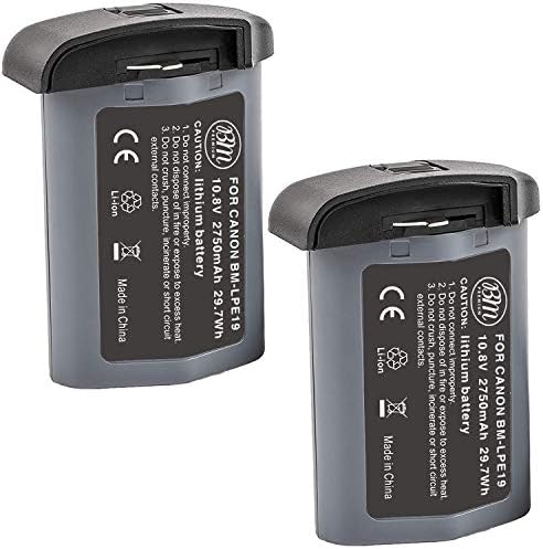 Amazon.com : BM Premium 2 Pack of LP-E19 High Capacity Batteries for ...
