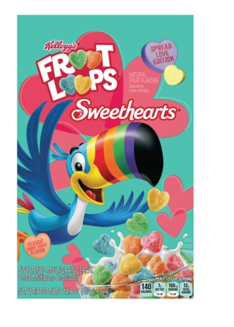 Amazon.com: Kellogg's Froot Loops Sweethearts 14.9 Ounces (Pack of 2)