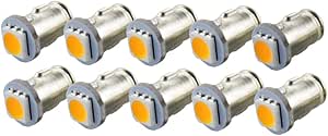 Amazon.com: 10pcs BA7S LED Dashboard Light Bulb 1SMD 5050 Chips 20Lm 6V ...