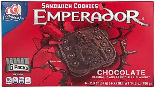 Amazon.com: Gamesa Emperador Chocolate Sandwich Creme Cookies, 14.34 oz ...