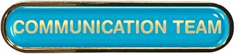 Communication Team Cyan School Bar Badge : Amazon.co.uk: Fashion