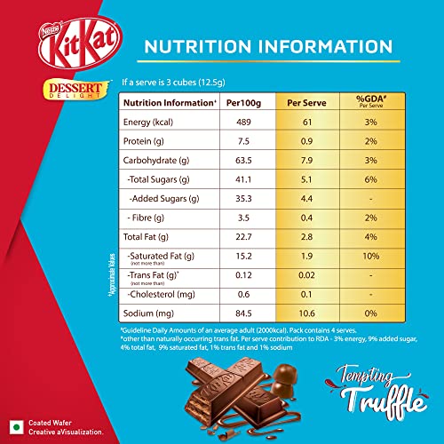 KIT KAT Nestle Kitkat Dessert Delight Tempting Truffle Wafer Coated ...
