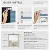 Amazon.com: Persilux Custom Size No Drill No Tools 100% Blackout Shades for Windows Blinds ...