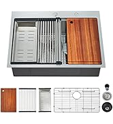 Amazon.com: EcoChannels Undermount Kitchen Sink, 24 x 19 Inch Sink ...