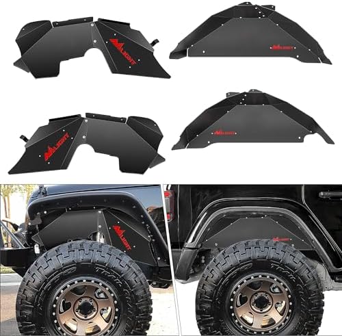 Amazon.com: Nilight Front & Rear Inner Fender Liners Wheel Cover Fit ...