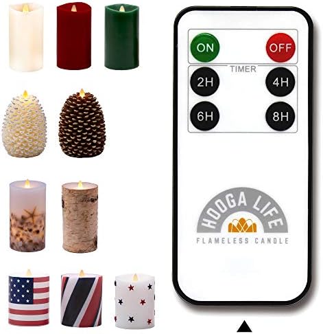Amazon.com: Battery-Operated 10-Button Remote Control for Flicker Flame ...