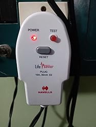 Havells Plastic 16A 30mA PRCD Plug Top (White) : Amazon.in: Home ...