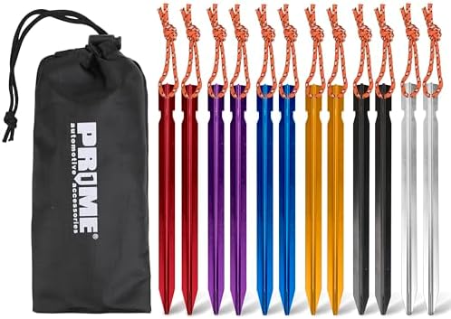 Amazon.com : Ogrmar Aluminum Tent Stakes for Camping in Snow and Sand ...