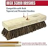 Amazon.com: Weiler 44026 Heavy Duty Deck Scrub Brush with Natural ...