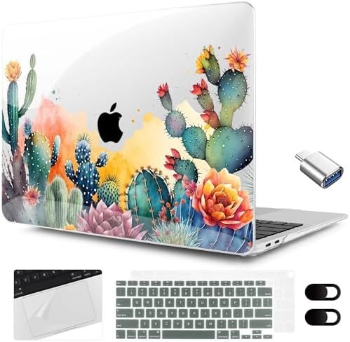 Amazon.com: MEEgoodo for MacBook Air 13.3 inch Case 2021 2020 2019 2018 ...