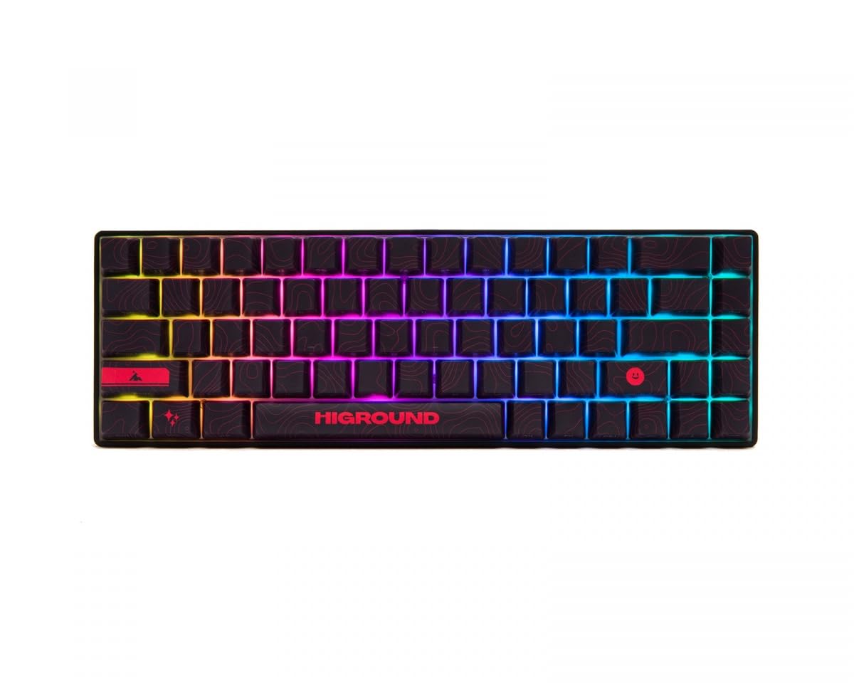 Amazon.com: Higround Basecamp 65% Mechanical USB Wired Gaming Keyboards ...