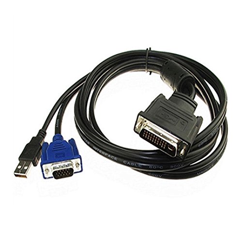 DVI(30+5) Pin Male to Male 15Pin VGA + USB Adapter Connection Cable ...