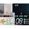 Amazon.com: KOSUMOSU Wall Clock Neon Digital Clock 3D LED Desk Clock ...