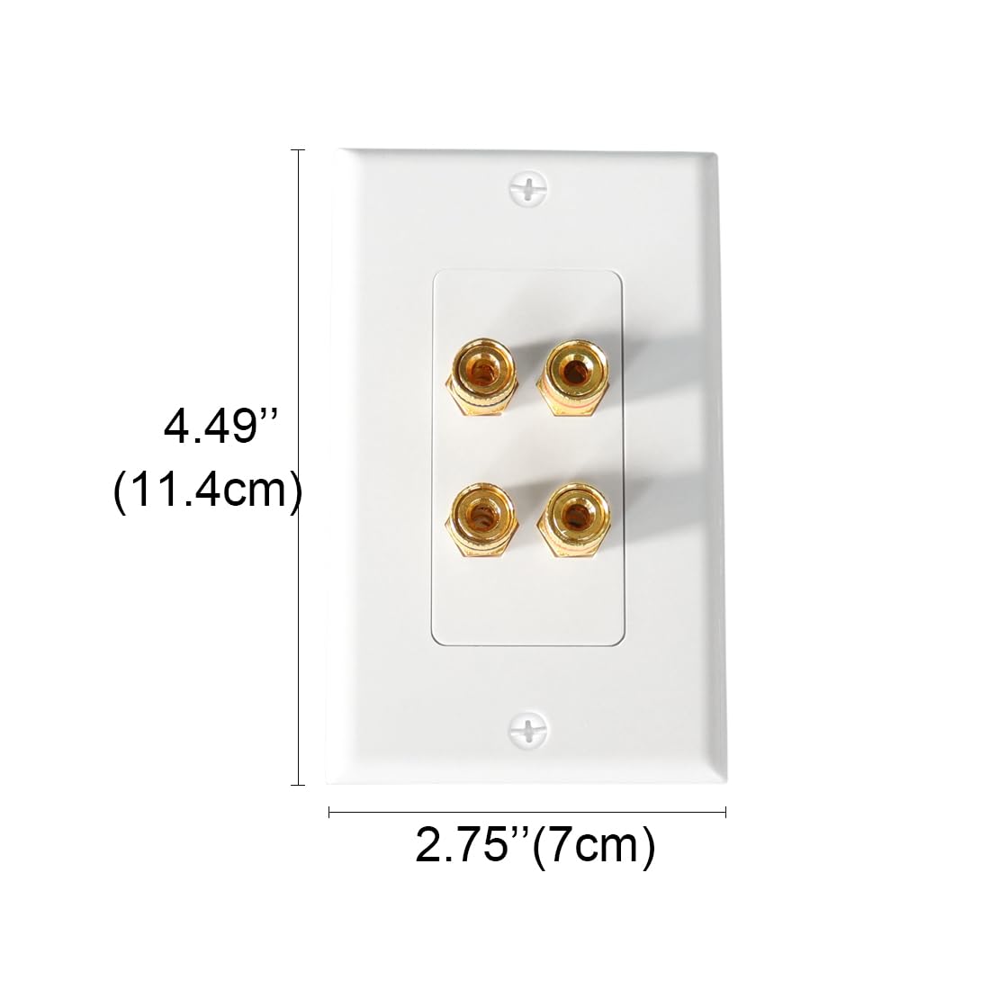 Snapklik.com : Bealuffe Speaker Wall Plate Speaker Wire Wall Plate