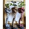 Amazon.com: TPILEASNE Skull Planter & Spine Stand, Skull with Backbone ...